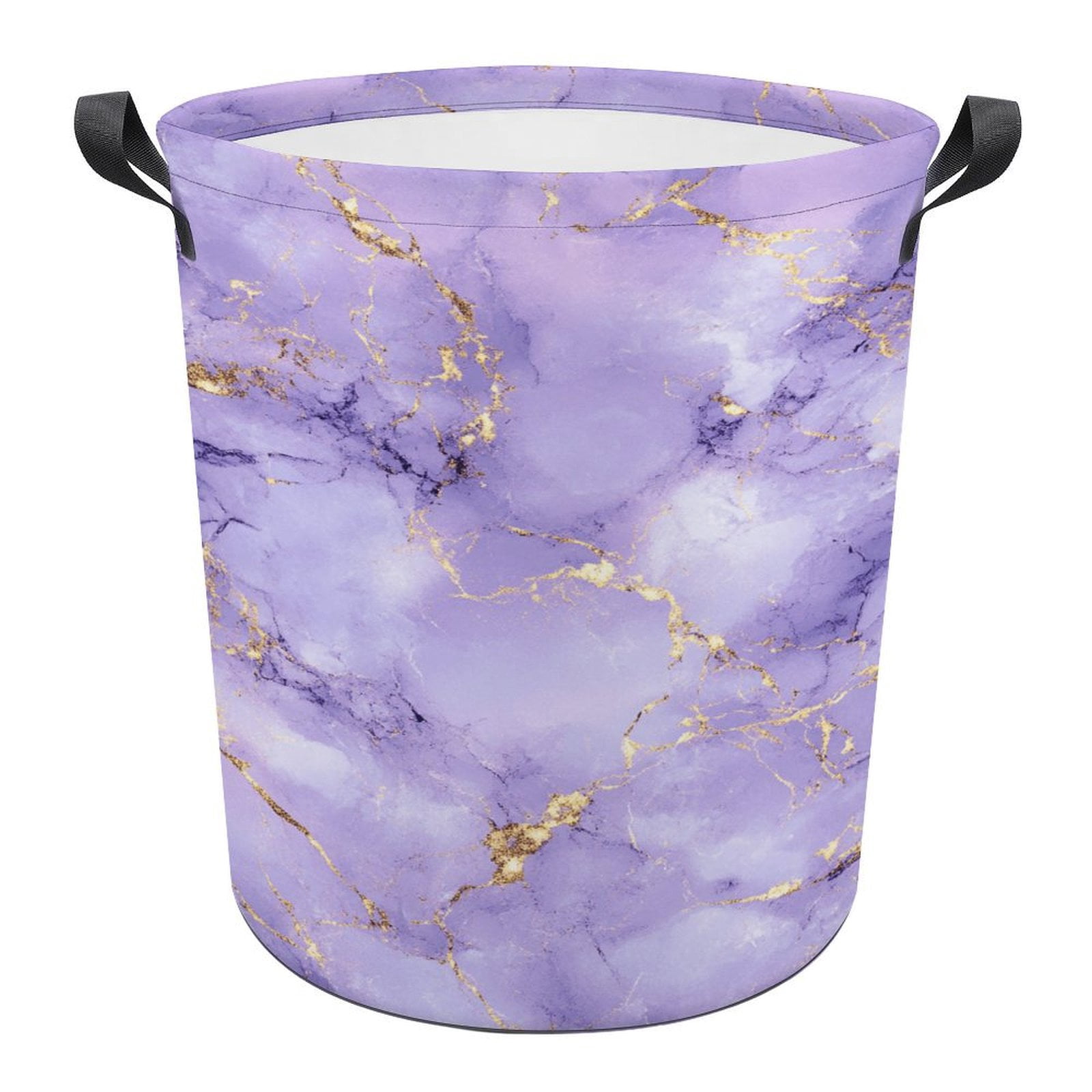Colorful Marble Purple (7) Print Foldable Laundry Basket for Clothes ...