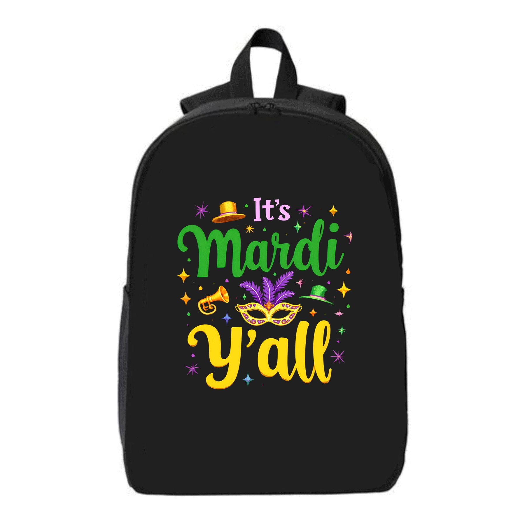 Colorful Mardi Gras Design Laptop Backpack - Fits 15 " Laptop & iPad ...