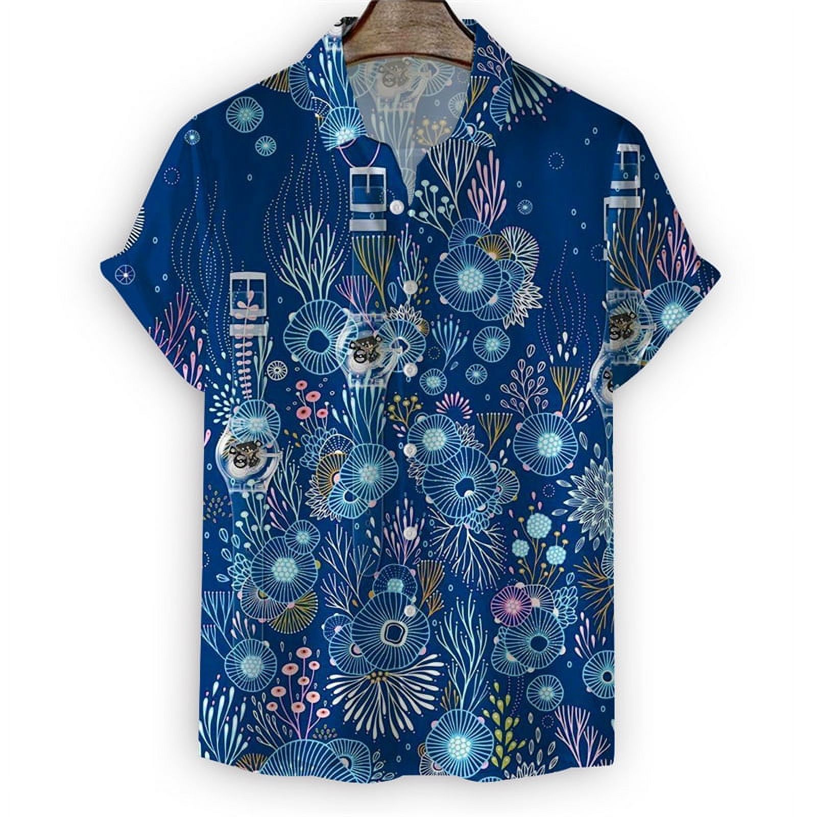 Colorful Marine Coral 3d Print Shirt Men Women Cool Summer Hawaiian ...