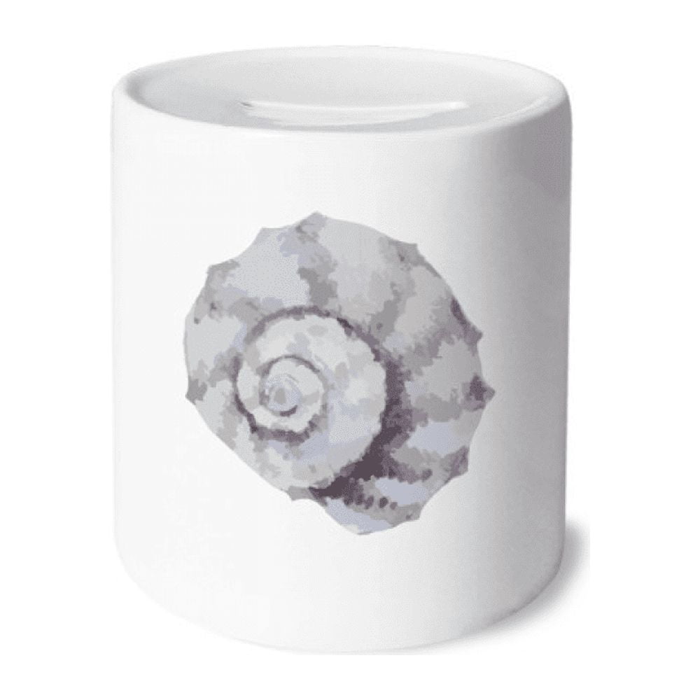 Colorful Marine Life Snail Illustration Money Box Cerac Coin Case Piggy ...