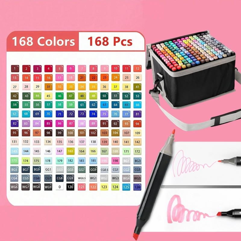Colorful Marker Pen Set, 1 Set Students Art Markers Pen, Sketch Markers ...
