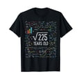 Colorful Math Design Square Root of 225 15th Birthday T-Shirt for Fun ...