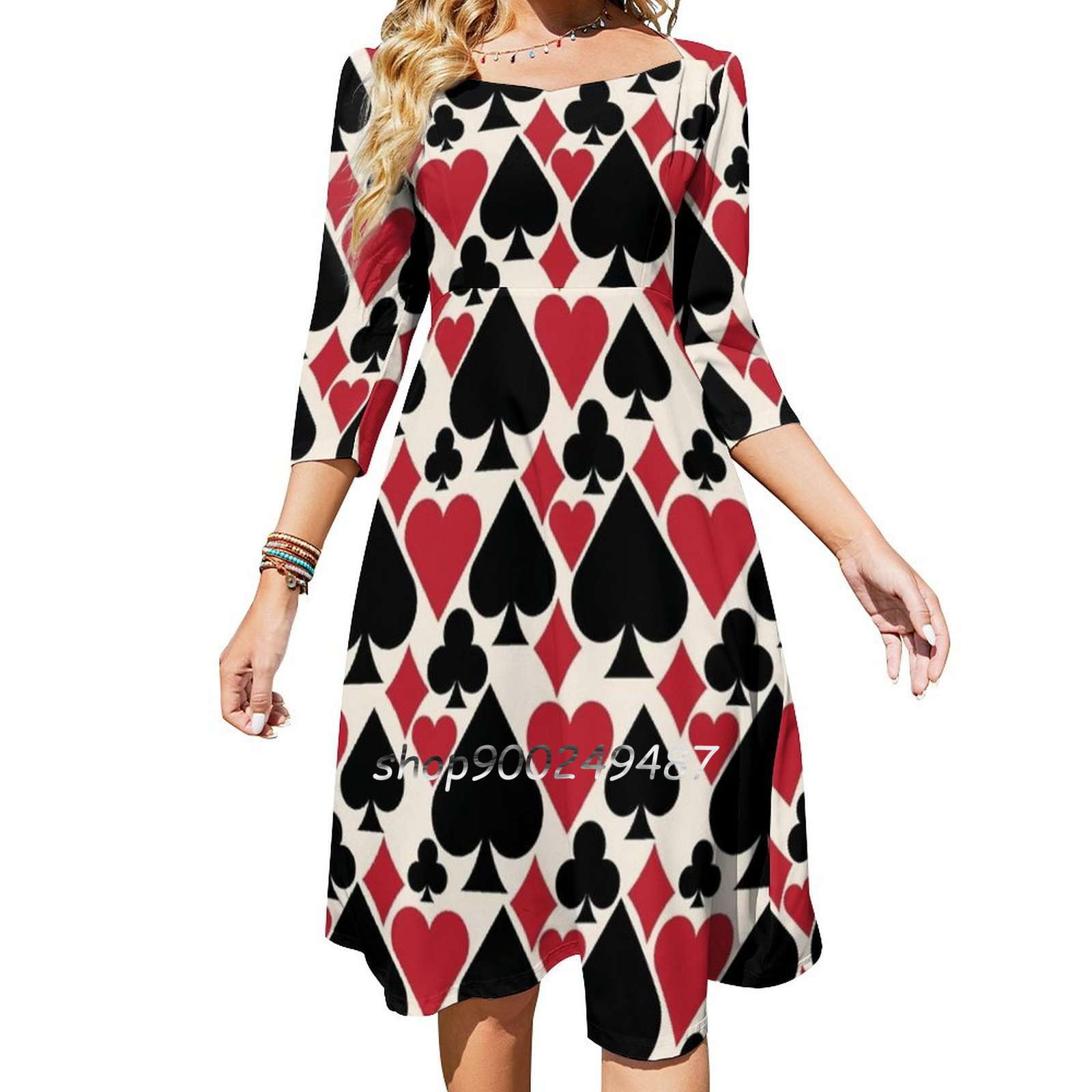 Colorful Math Formulas Evening Party Dresses Midi Sexy Dress Female ...