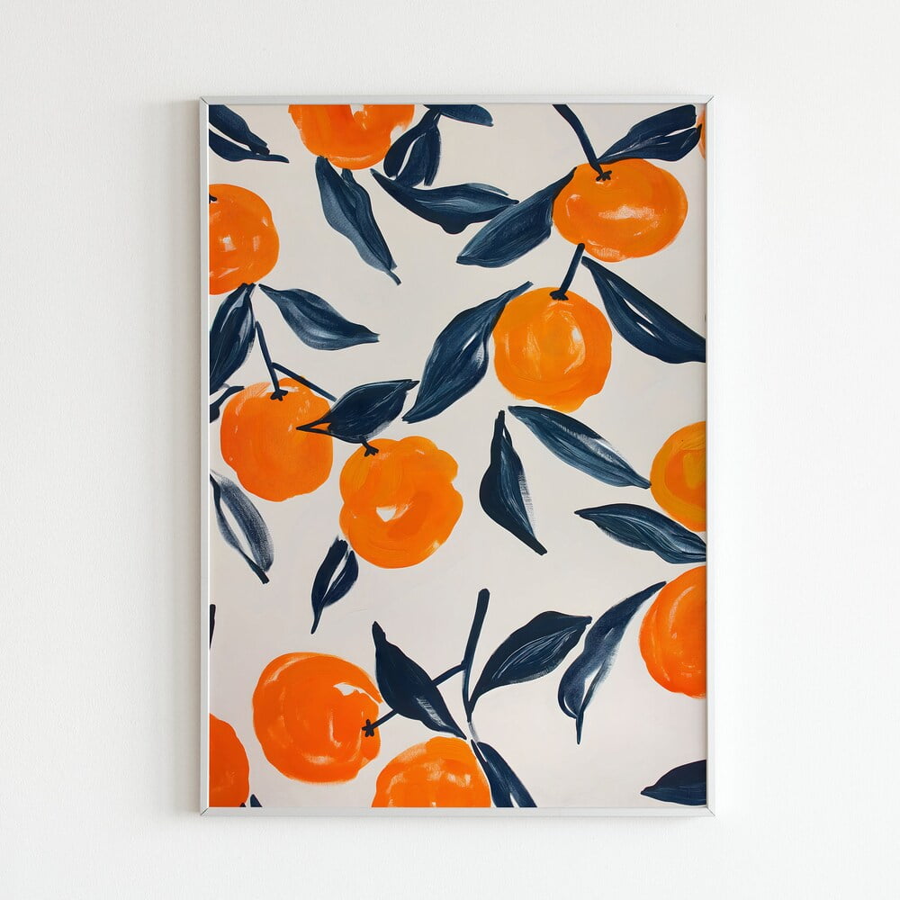Colorful Matisse Art Print, Orange Citrus Kitchen Poster, Modern ...