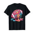 Colorful Melting Football Drip T-Shirt for Players and Fans - Fun ...