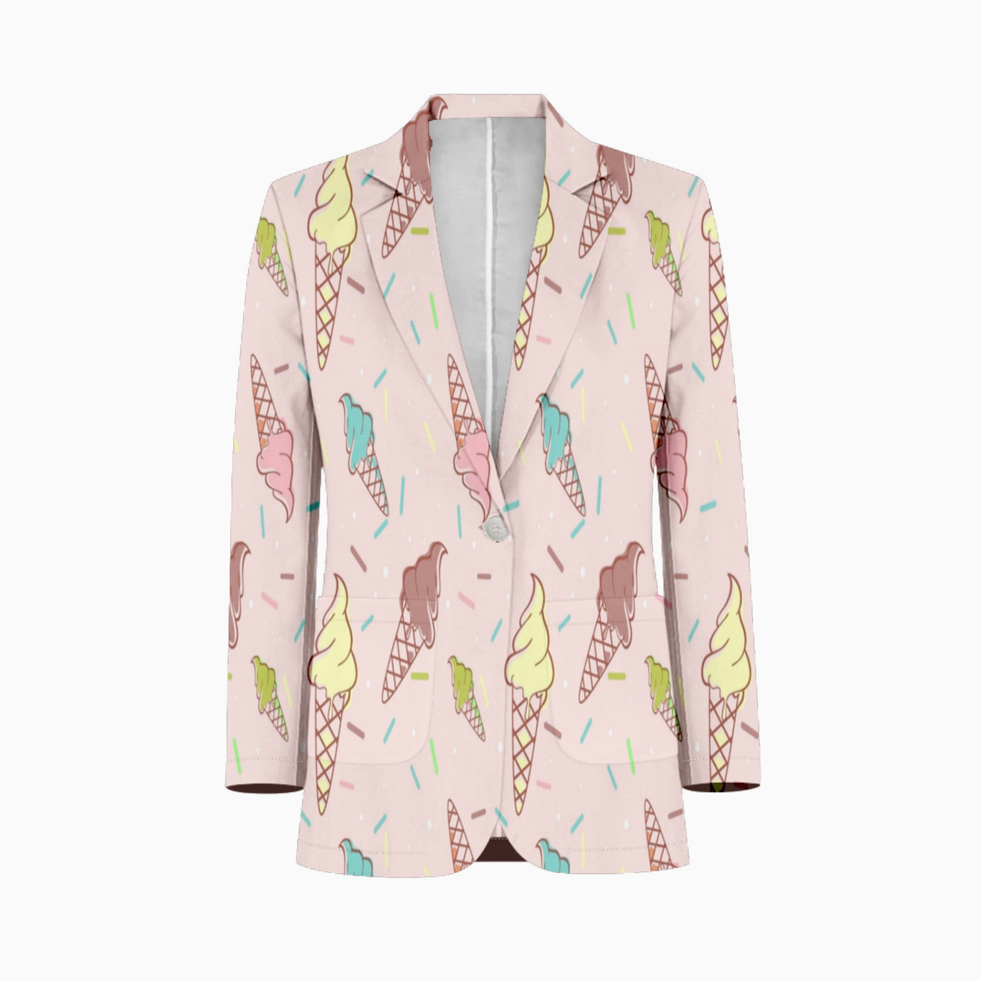 Colorful Melting Ice-cream Customized Men's Suits full man Shawl Collar ...