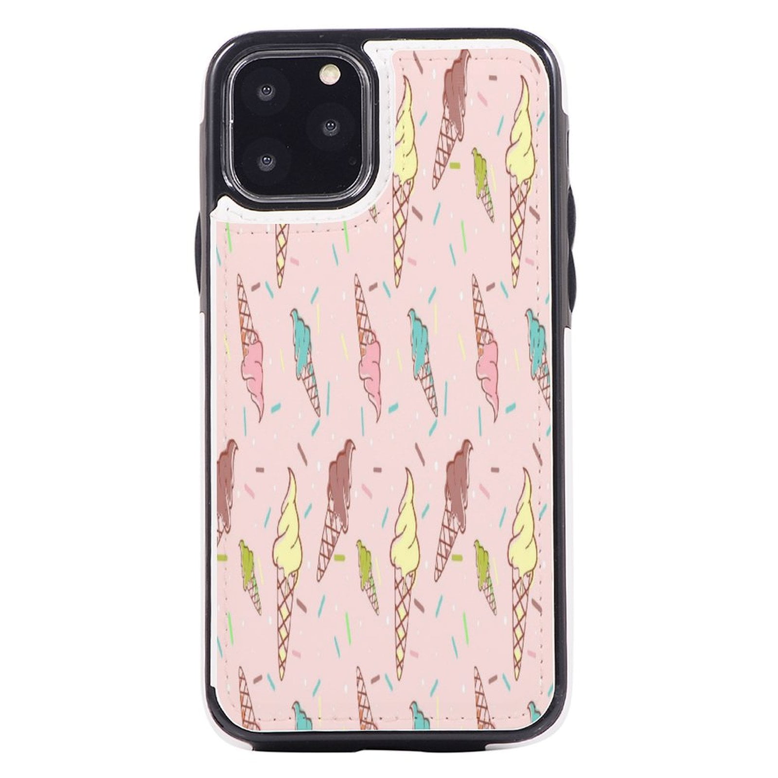 Colorful Melting Ice-cream Leather Wallet Case for iPhone 16 15 14 13 ...