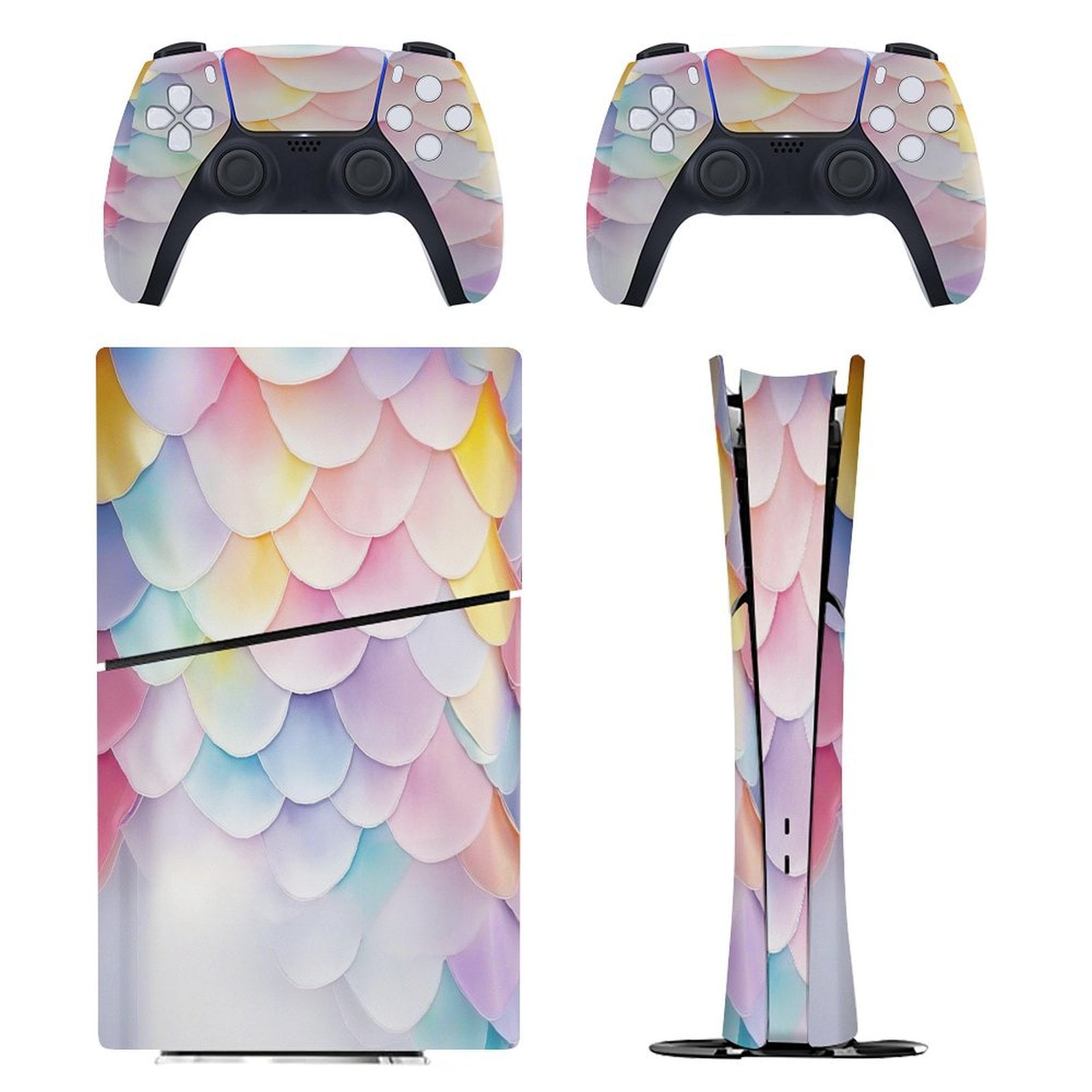 Colorful Mermaid Scales PS5/PS5 Slim Digital Disc Skin Sticker For ...