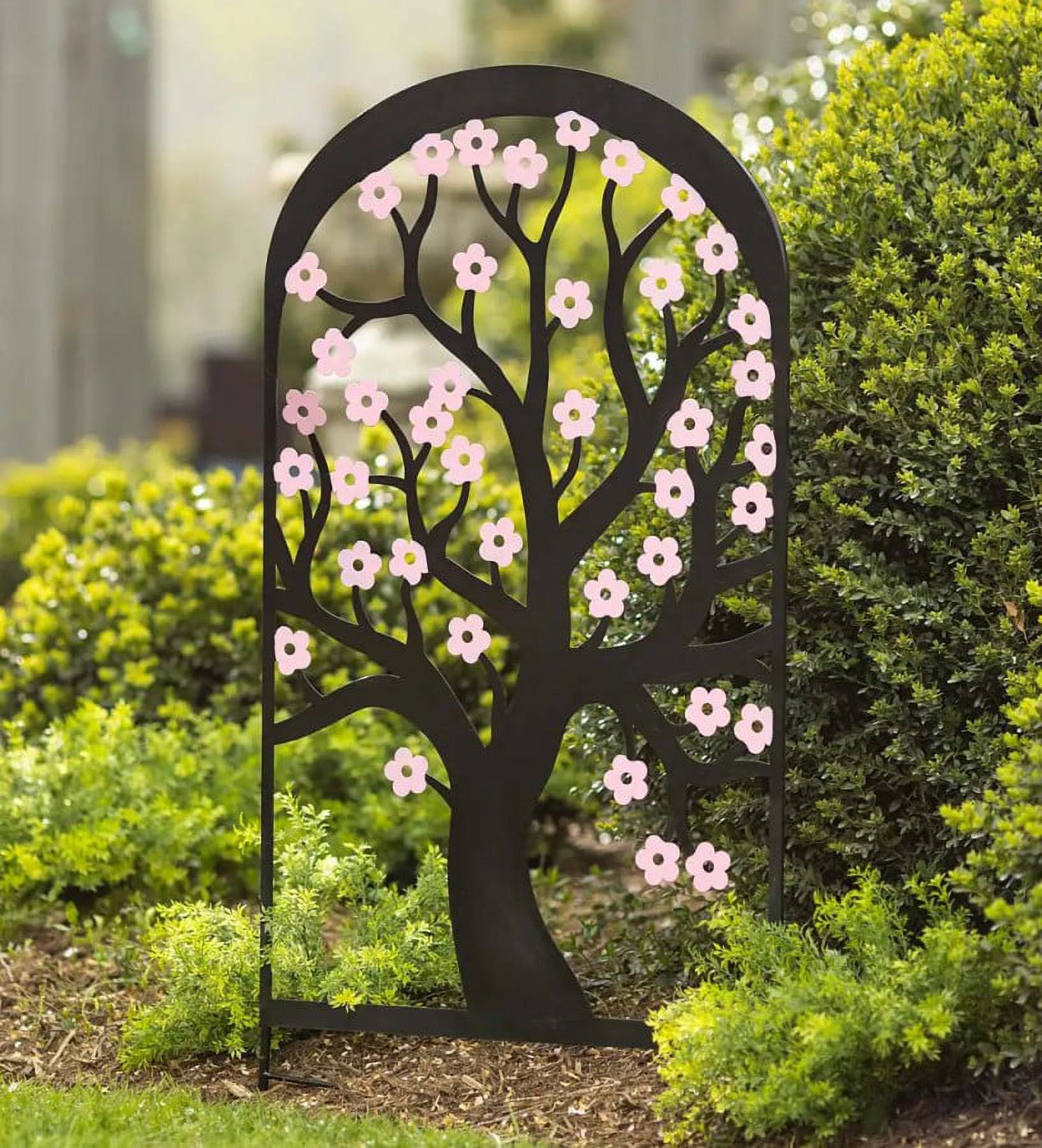 Colorful Metal Cherry Tree Garden Trellis - Walmart.com