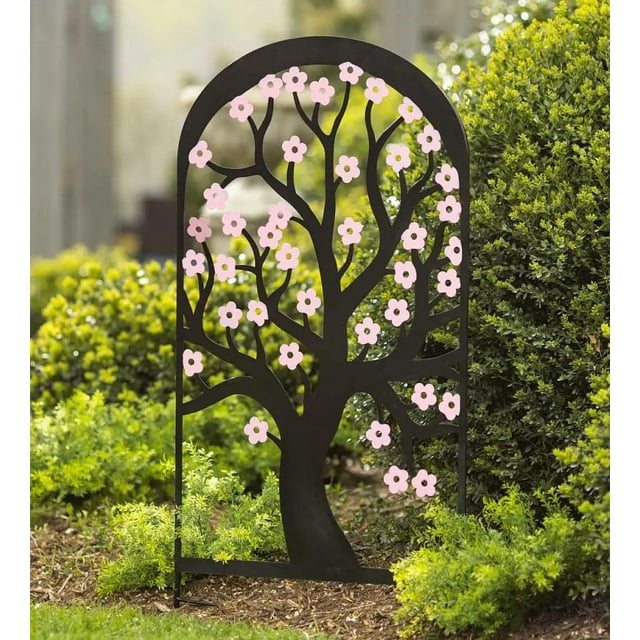 Colorful Metal Cherry Tree Garden Trellis - Walmart.com