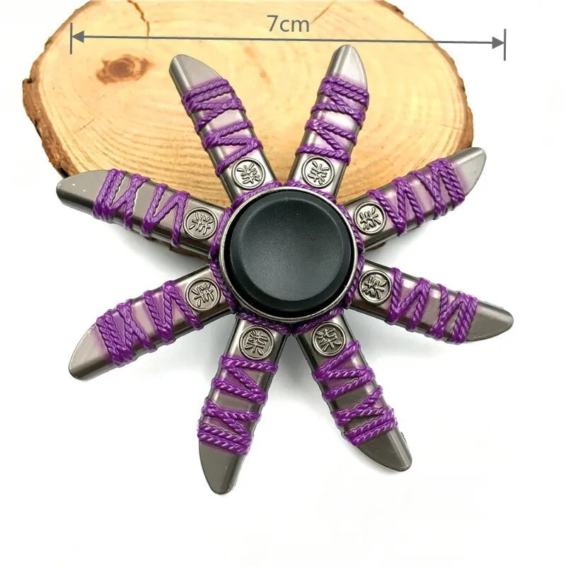 Colorful Metal Fidget Hand Spinner Finger Focus Toy Adult Rainbow Zinc ...