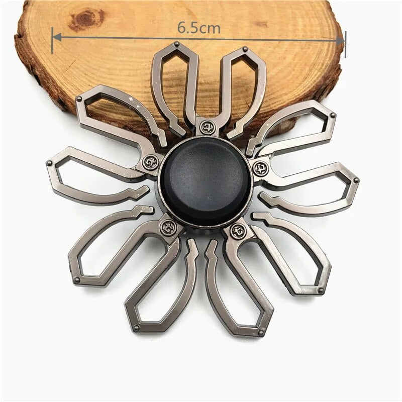 Colorful Metal Fidget Hand Spinner Finger Focus Toy Adult Rainbow Zinc ...