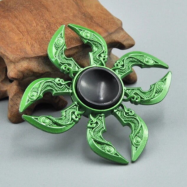 Colorful Metal Fidget Hand Spinner Finger Focus Toy Adult Rainbow Zinc ...