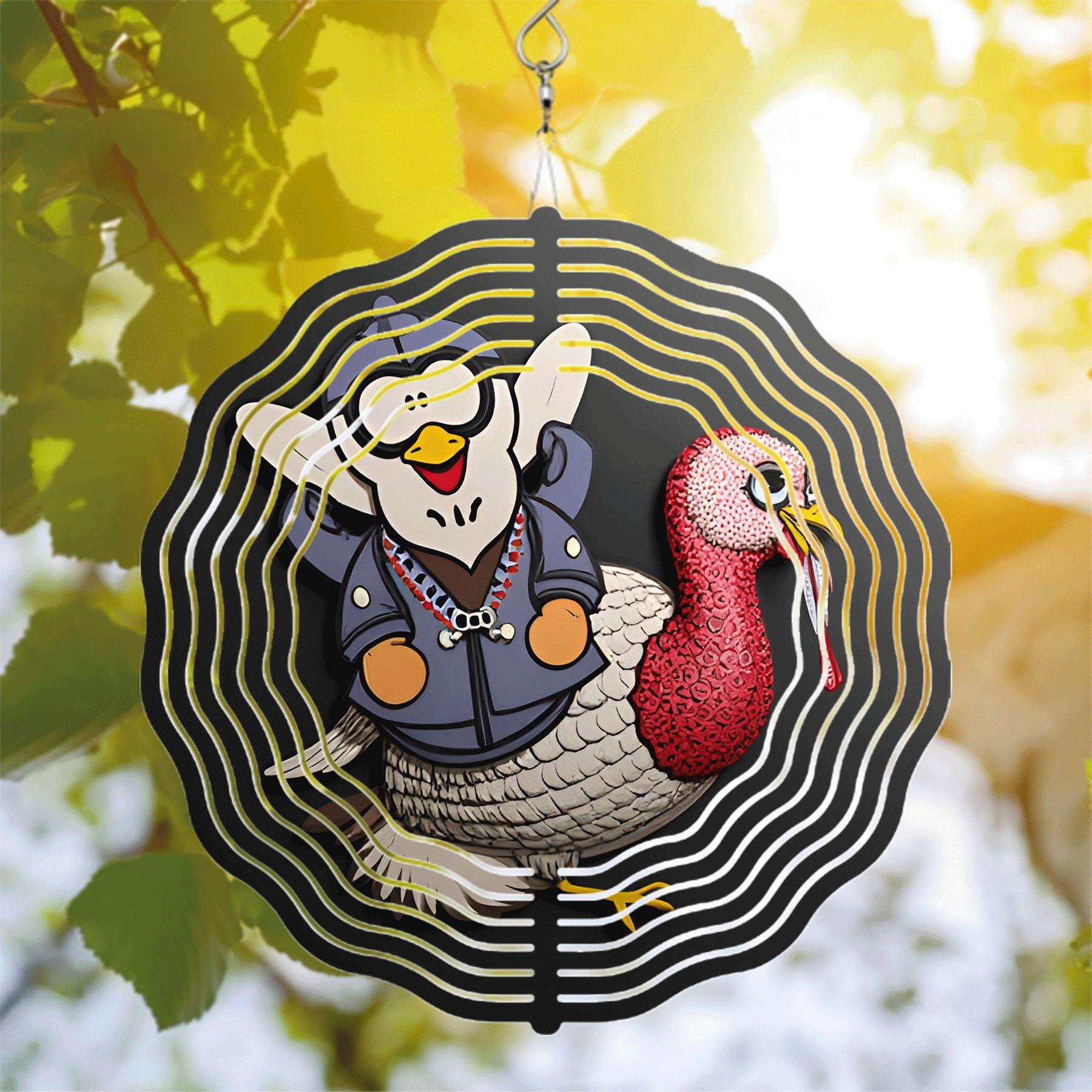 Colorful Metal Hanging Wind Spinners & Chimes for Yard & Garden ...