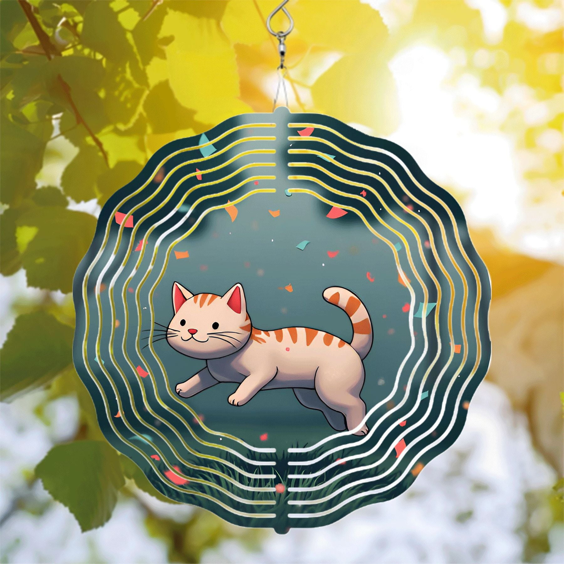 Colorful Metal Hanging Wind Spinners & Chimes for Yard & Garden ...