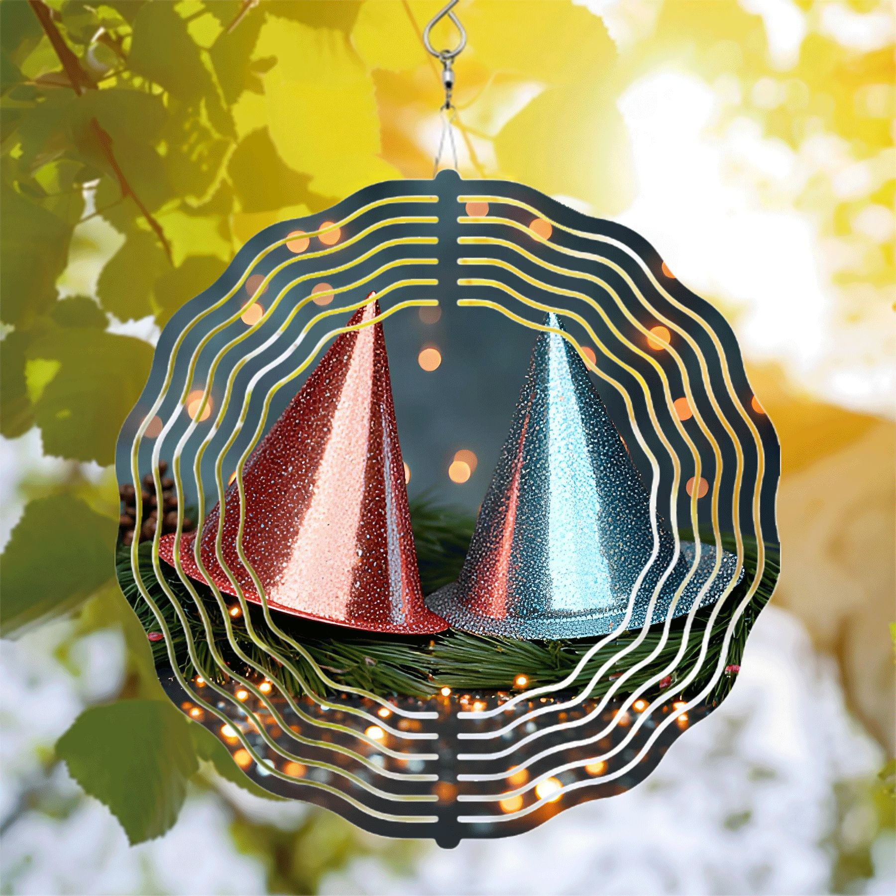 Colorful Metal Hanging Wind Spinners & Chimes for Yard & Garden ...