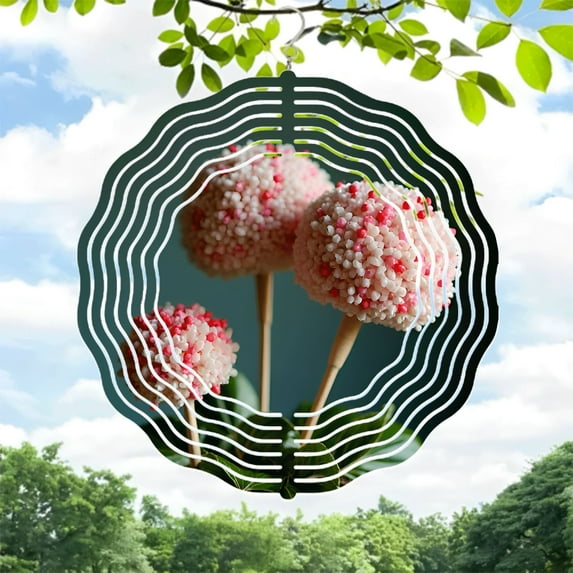 Colorful Metal Hanging Wind Spinners with Flower Design - Artistic Wind ...