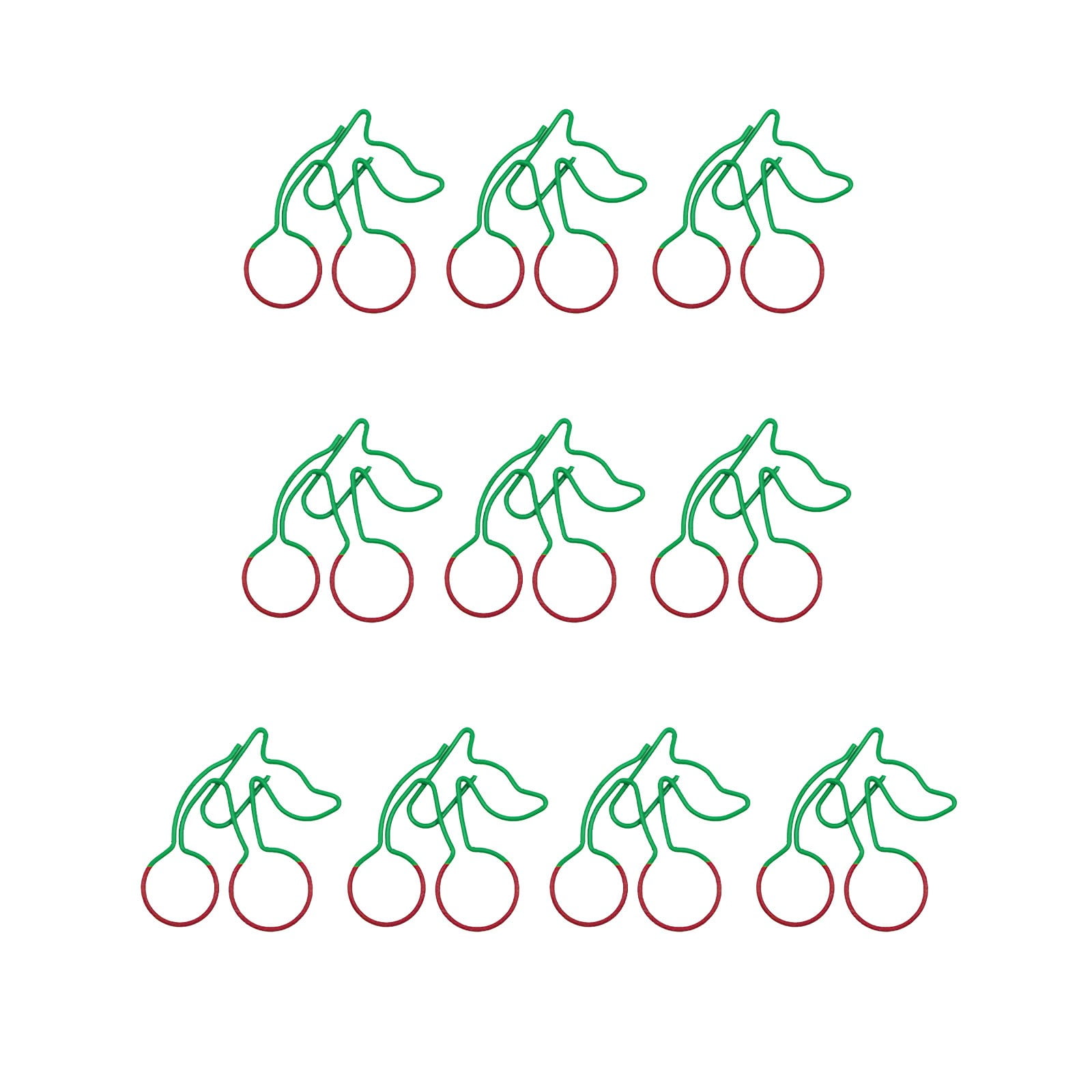 Colorful Metal Paper Clips Set, 10-Pack Decorative Fruit and Animal ...