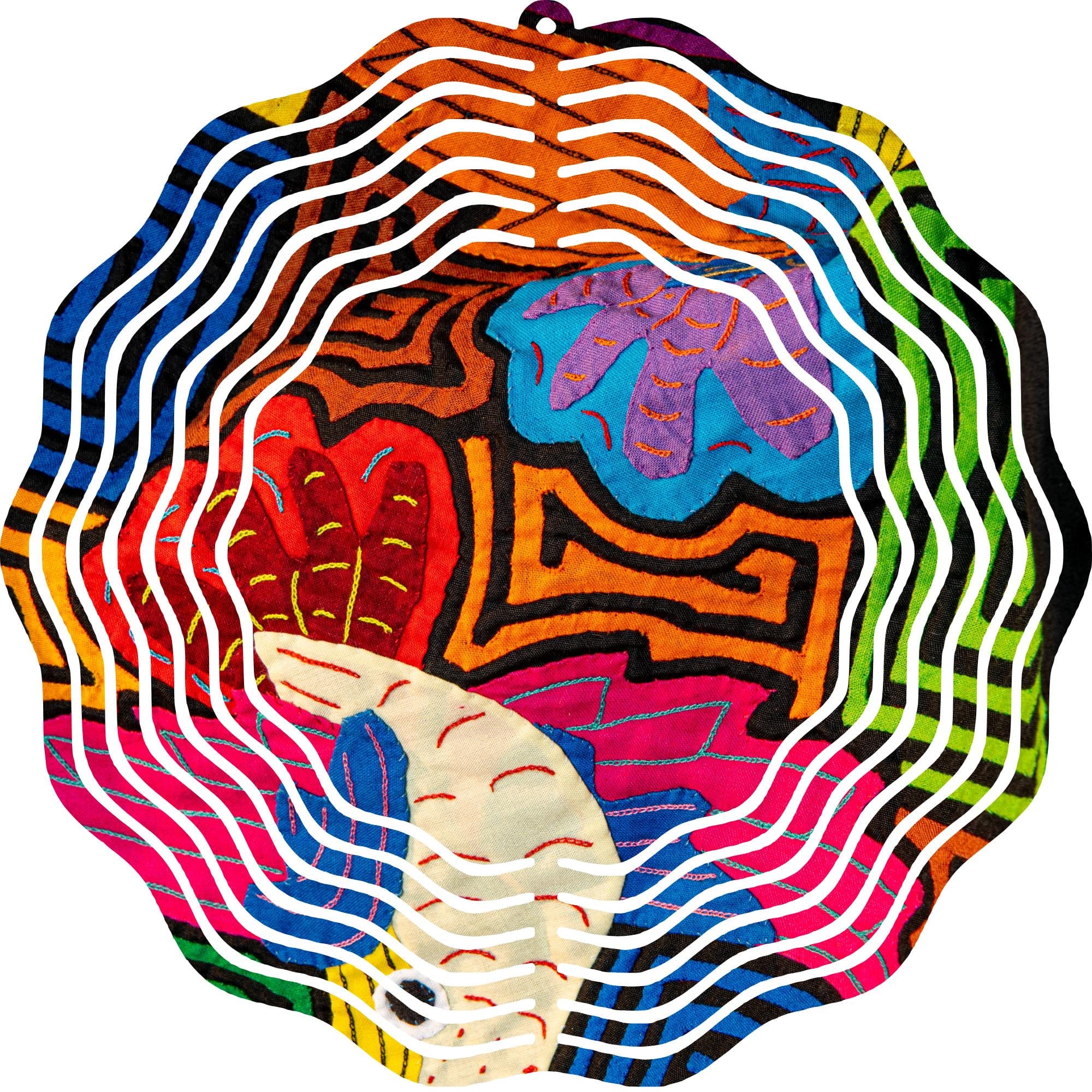 Colorful Mexican Folk Art 10" Wind Spinner - Walmart.com