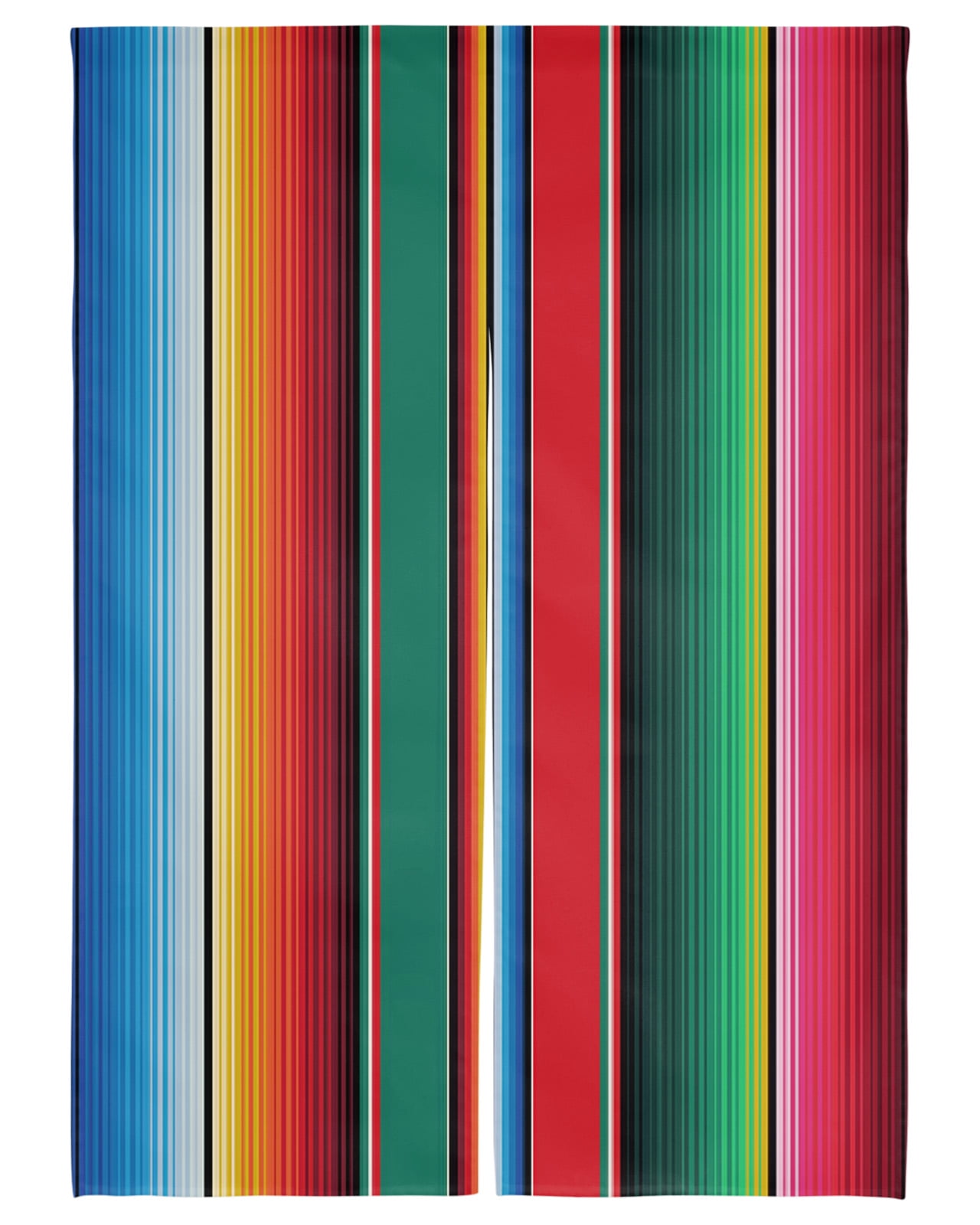 Colorful Mexican Stripes Japanese Door Curtain Living Room Bedroom ...
