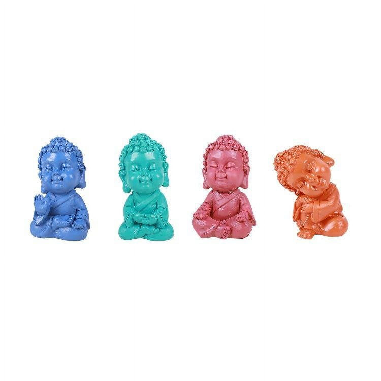 Colorful Mini Gautama Buddha Resin Figurine - Walmart.com