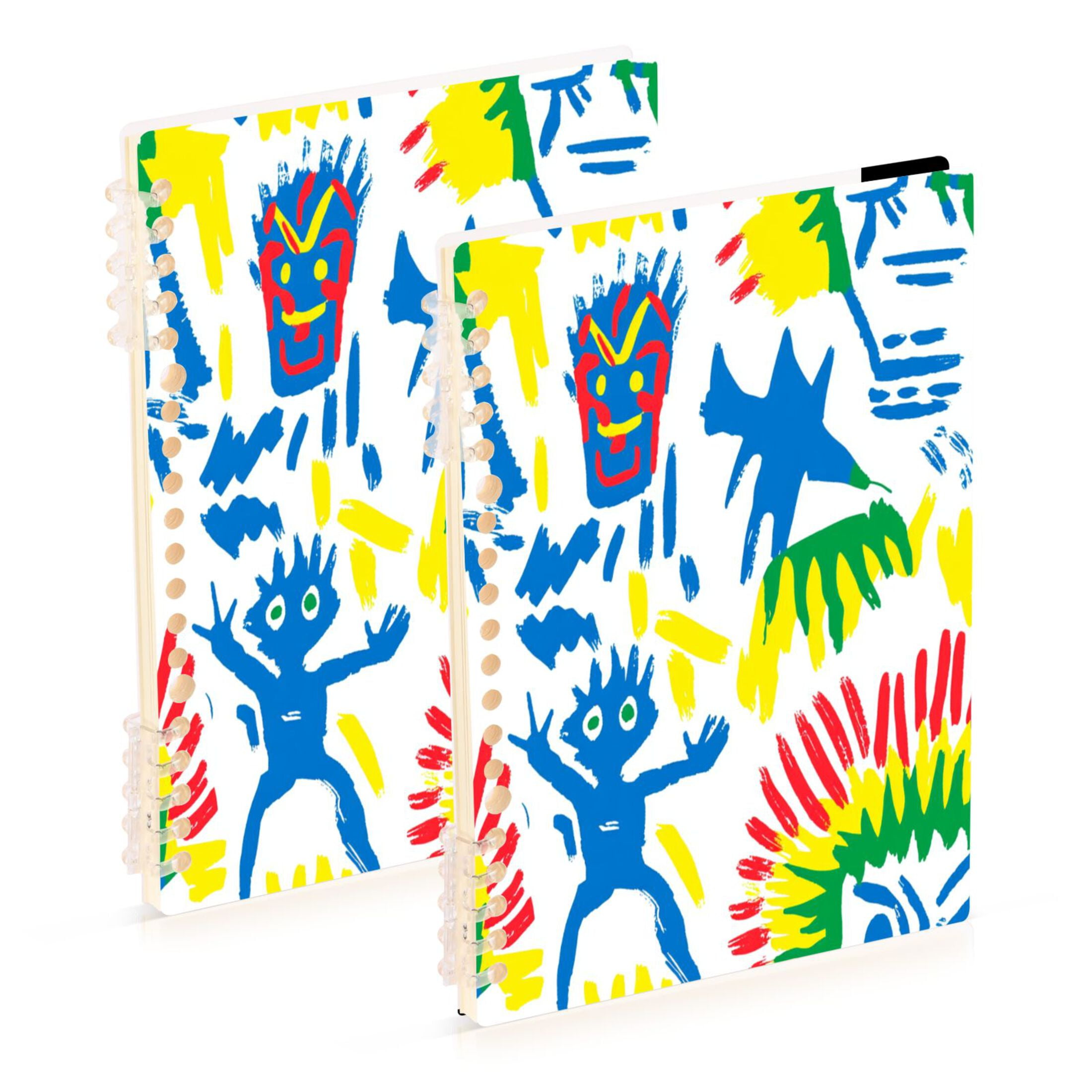 Colorful Minions 2-Piece A5 PP Notebooks, Adjustable Rings, 80g Paper ...
