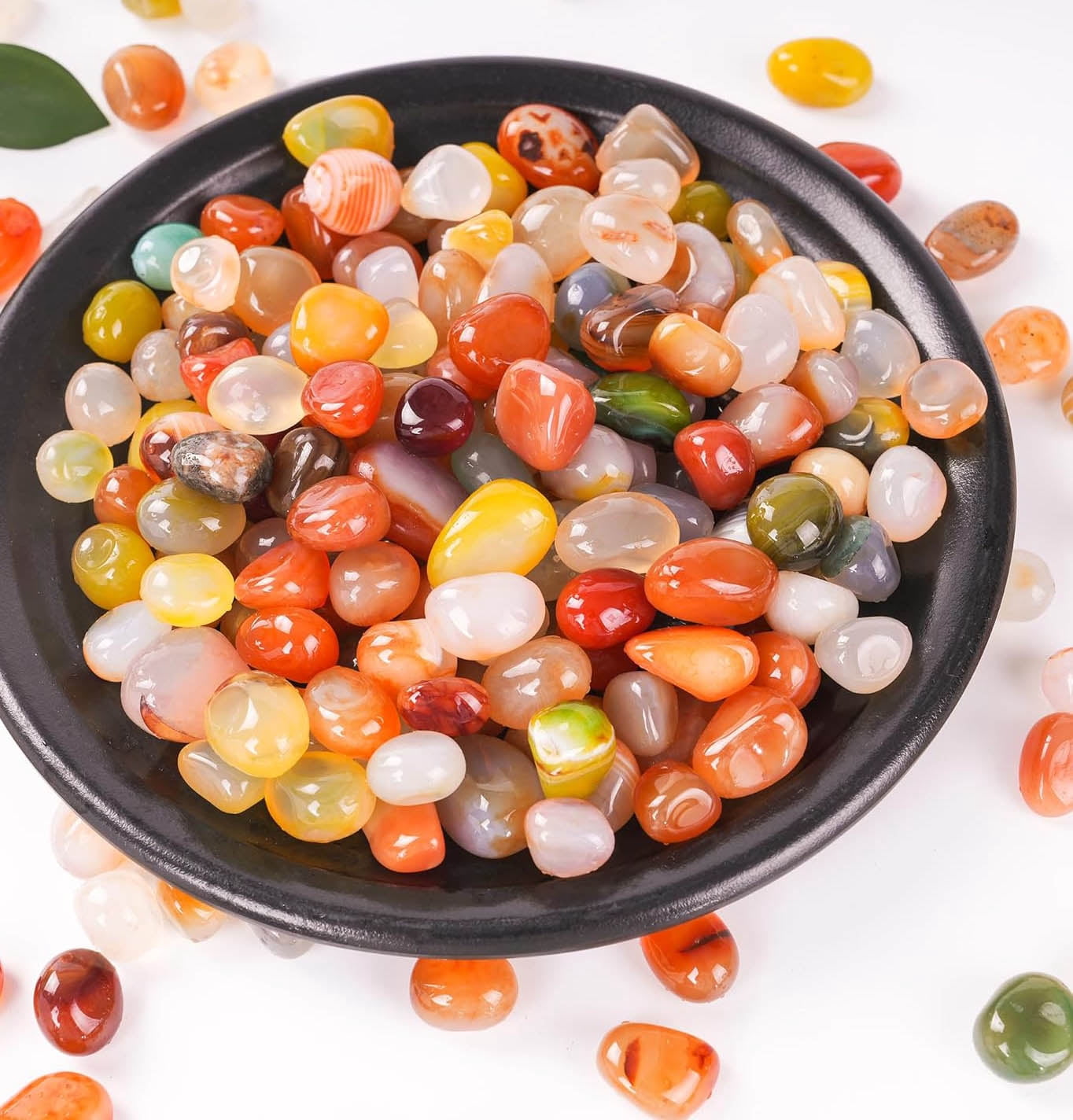 Colorful Mixed Agate Stone, Polished Tumbled Stones, Natural Crystal ...