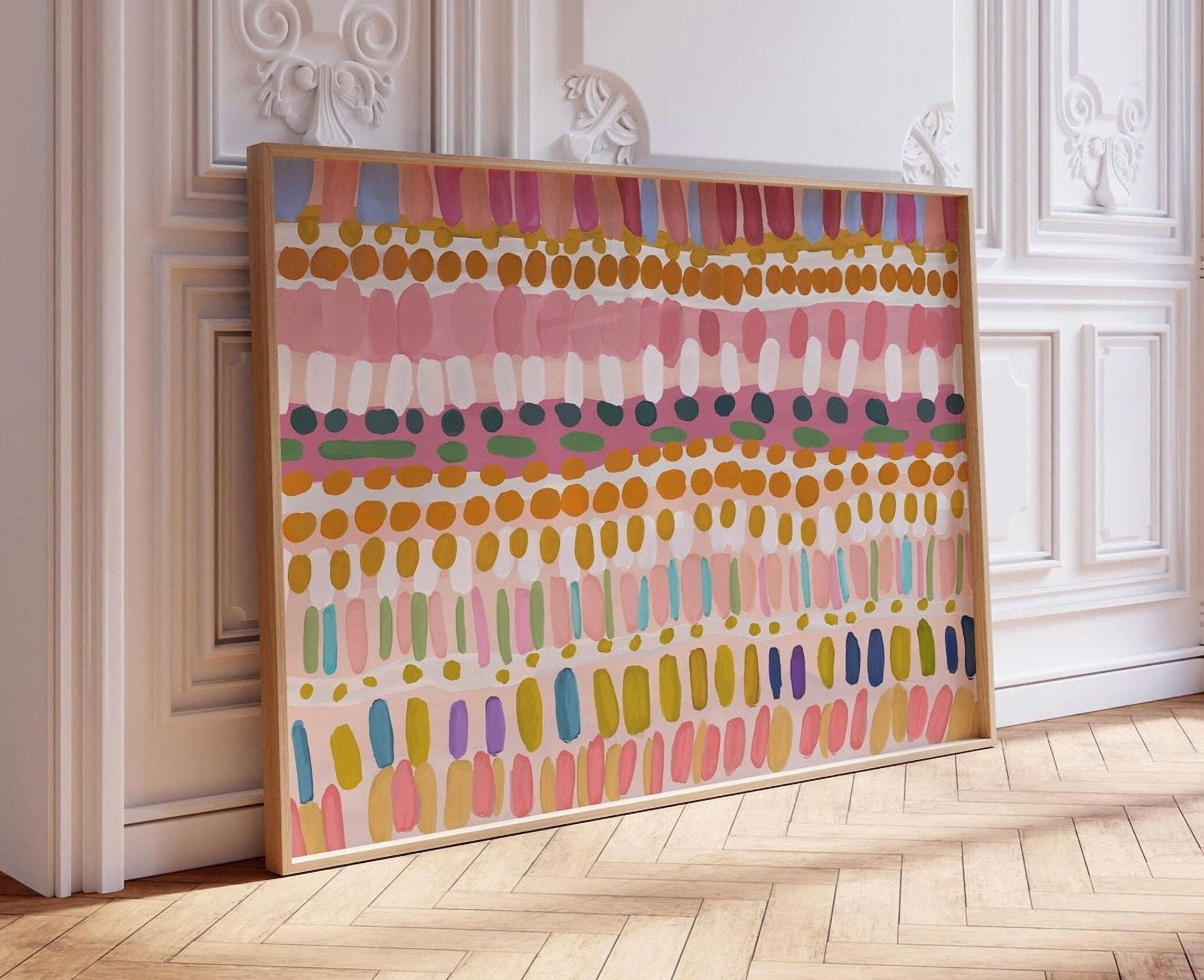 Colorful Modern Abstract Wall Art Print, Modern Living Room, Office And ...