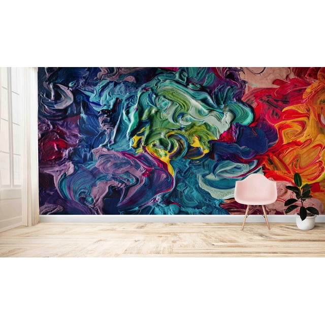Colorful, Modern Wallpaper, Custom Wallpaper, Colorful Wall Mural ...