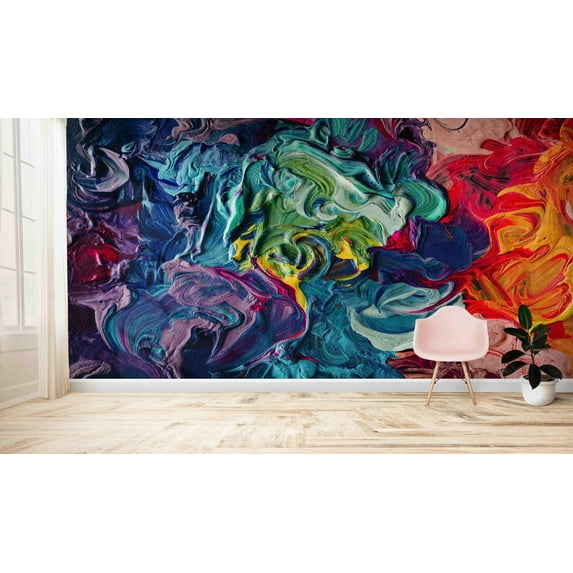 Colorful, Modern Wallpaper, Custom Wallpaper, Colorful Wall Mural ...