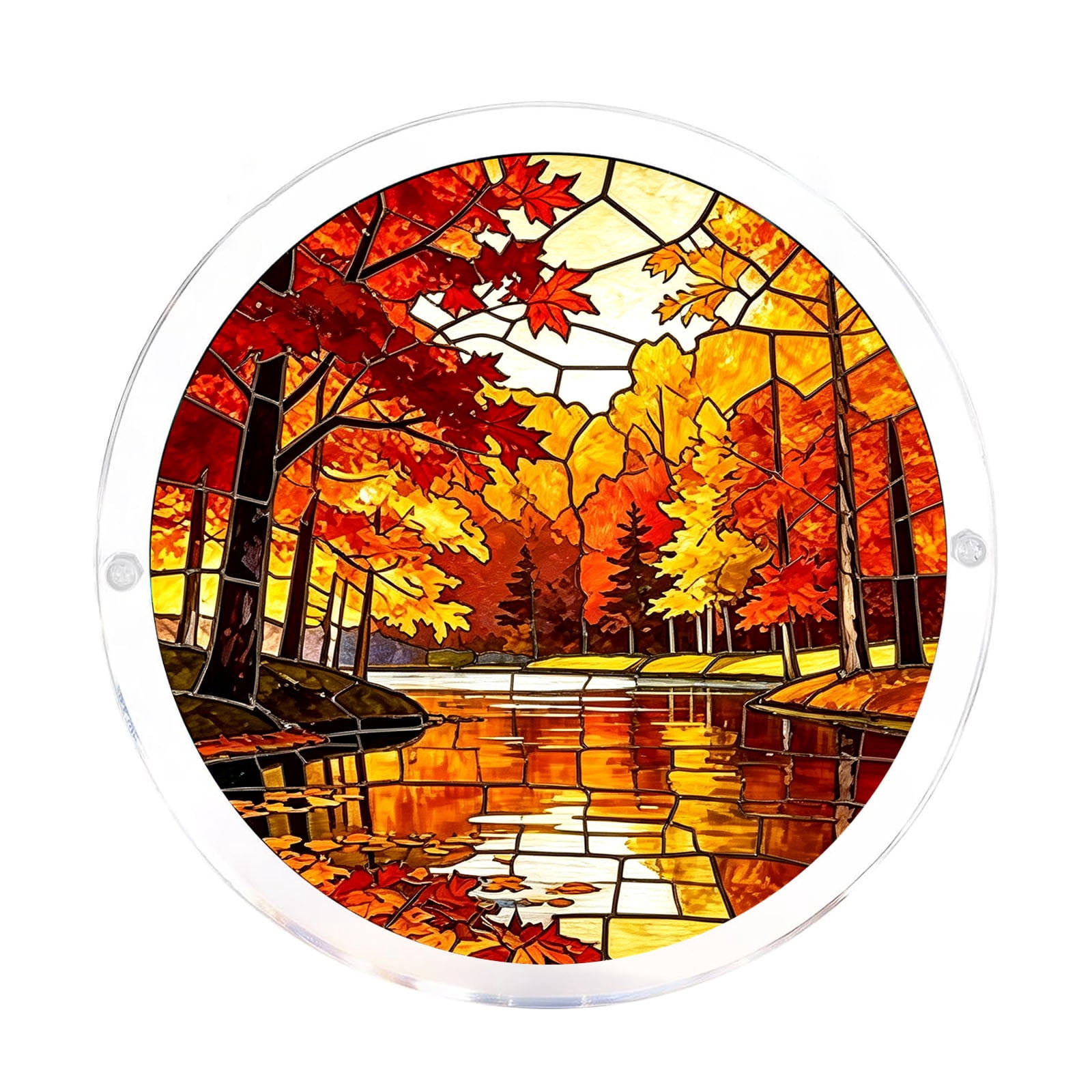 Colorful Moon Acrylic Sun Catcher Puzzle 7.9in DIY Window‑Hanging Light ...