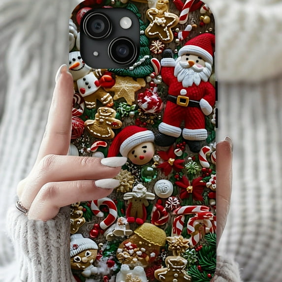 Colorful Mosaic Holiday Pattern Phone Case with iPhone 17 to 11 Pro Max ...