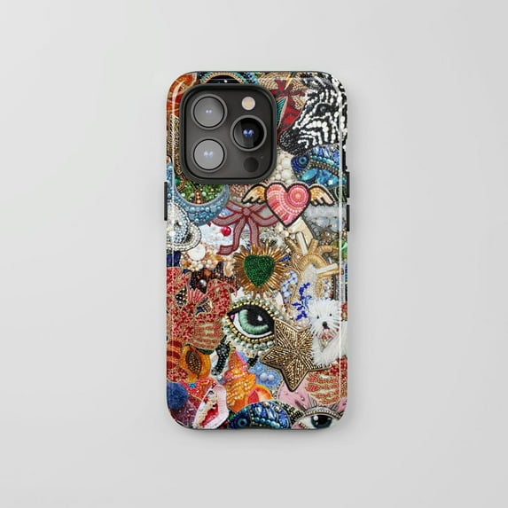 Colorful Mosaic Vintage Art Phone Case for iPhone 11-17 Pro Max ...