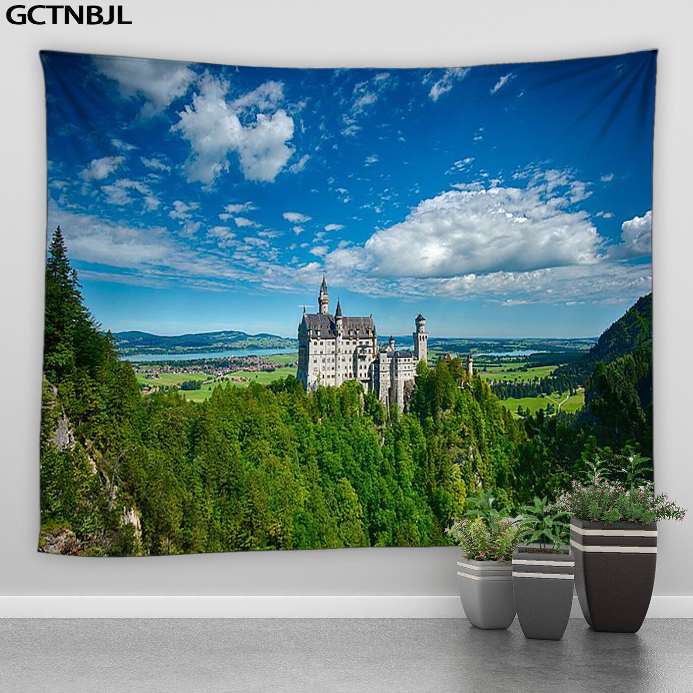 Colorful Mount Fuji Anime tapestry Wall Hanging Japanese Cherry Blossom ...