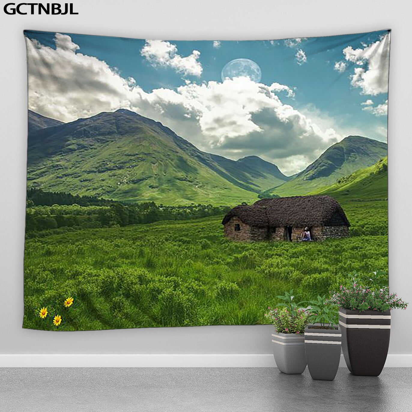 Colorful Mount Fuji Anime tapestry Wall Hanging Japanese Cherry Blossom ...