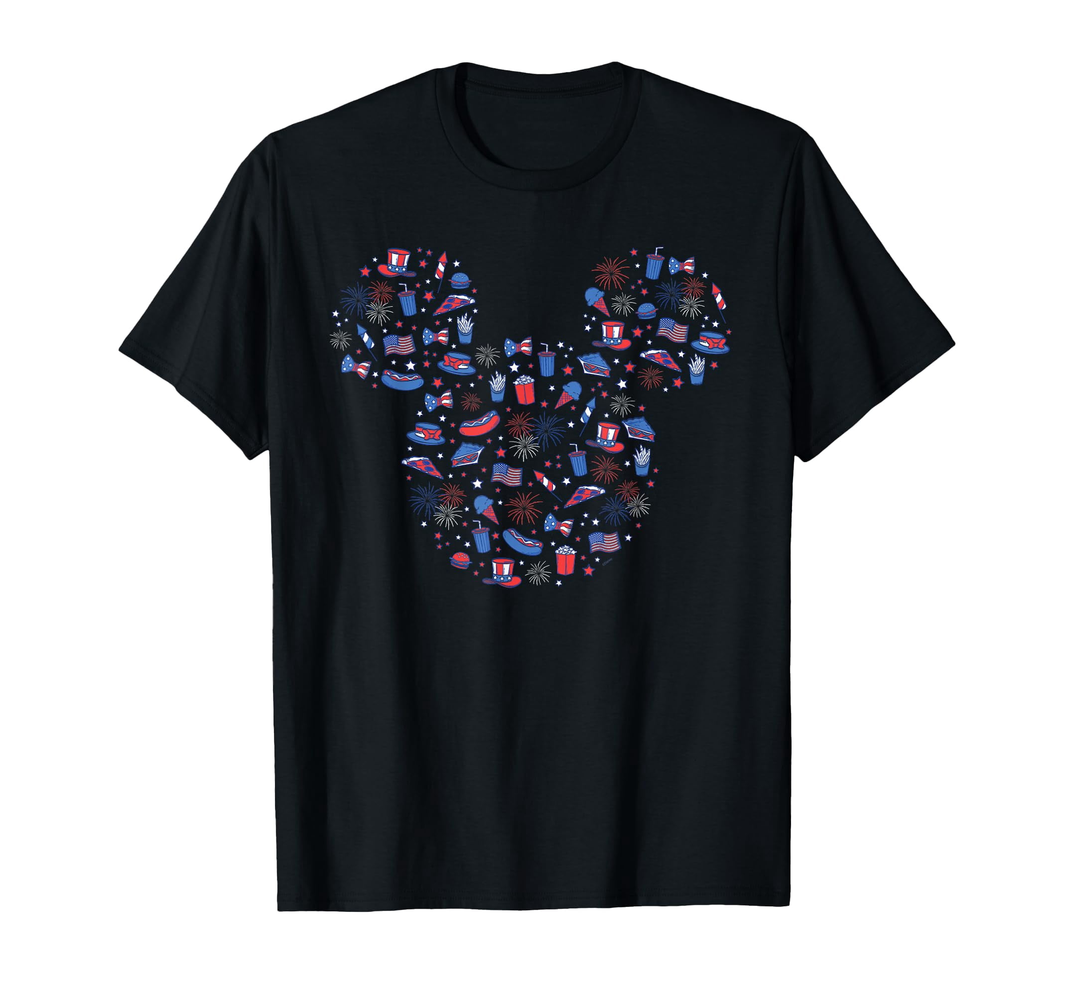 Colorful Mouse Head Icon Americana 4th of July Treats T-Shirt for ...