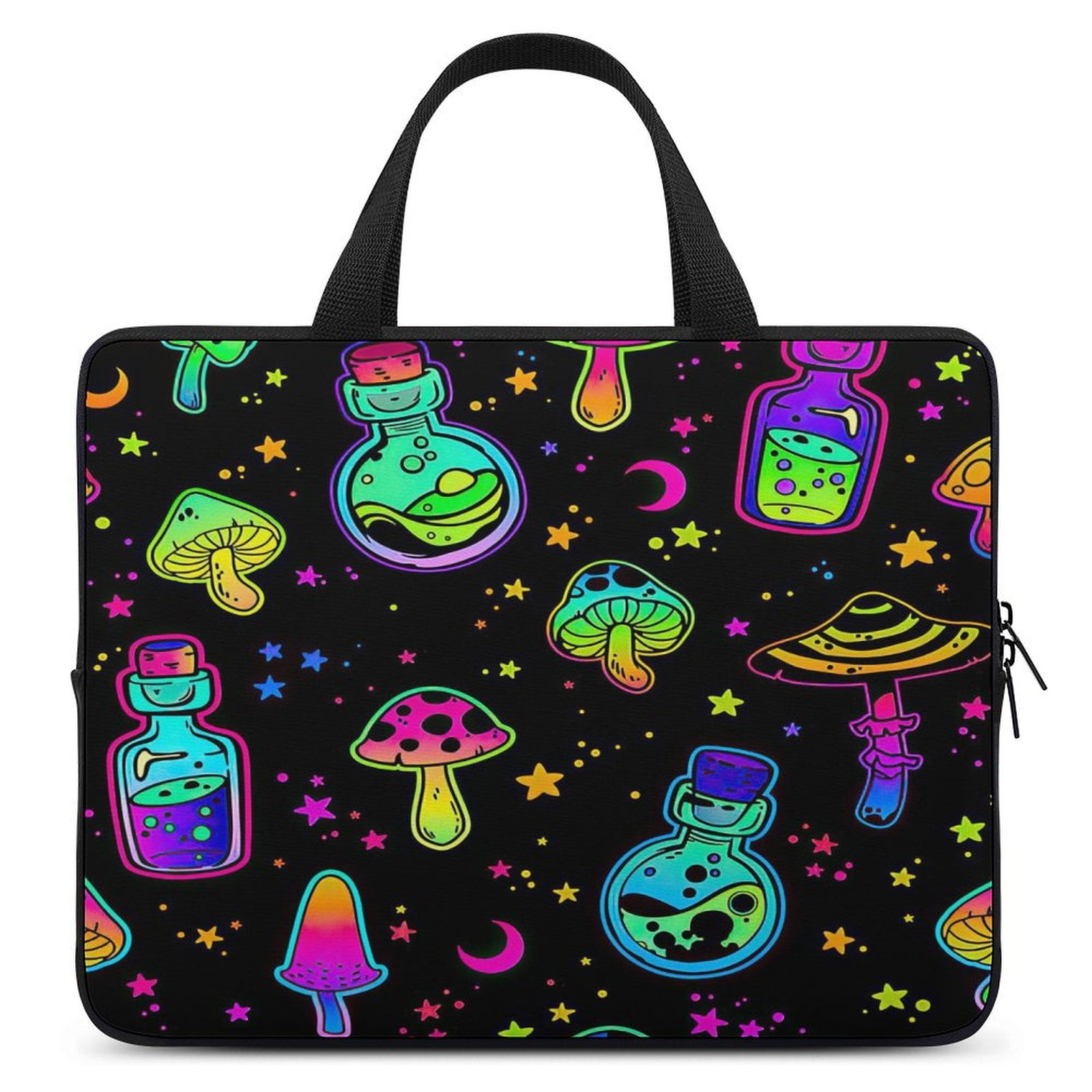 Colorful Mushroom Laptop Bag Women Man 10 12 13 15 17 Inch Office ...