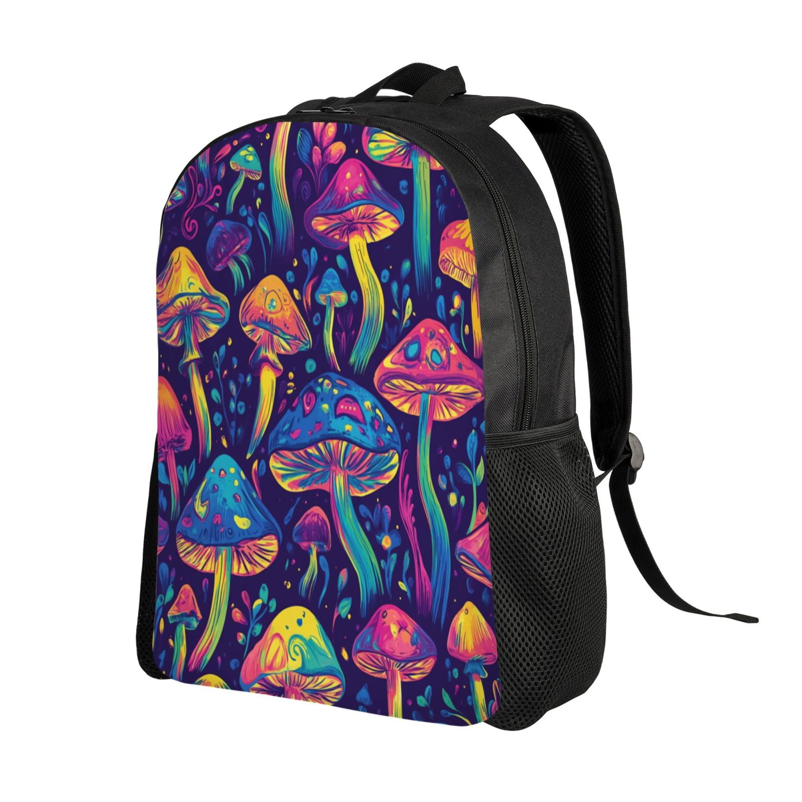 Colorful Mushroom Pattern Backpack Double Shoulder Backpack Durable ...