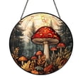 Colorful Mushroom Stained Glass Suncatcher – Whimsical Window Art ...