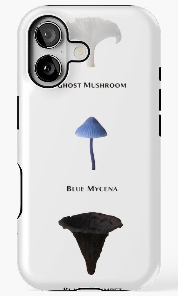 Colorful Mushrooms Scientific Names Science Art Phone Case for iPhone ...
