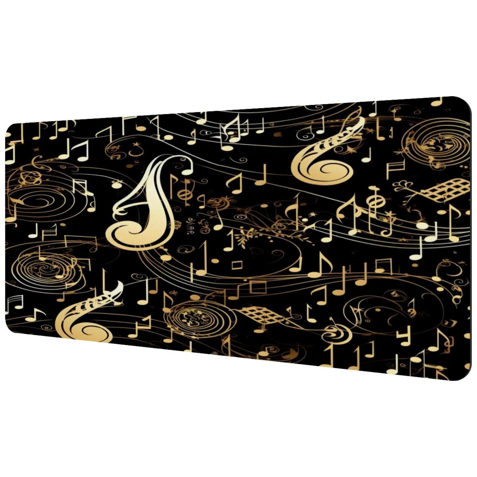 Colorful Music Notes Mouse Pad, Large Mousepad for Office Home Laptop ...