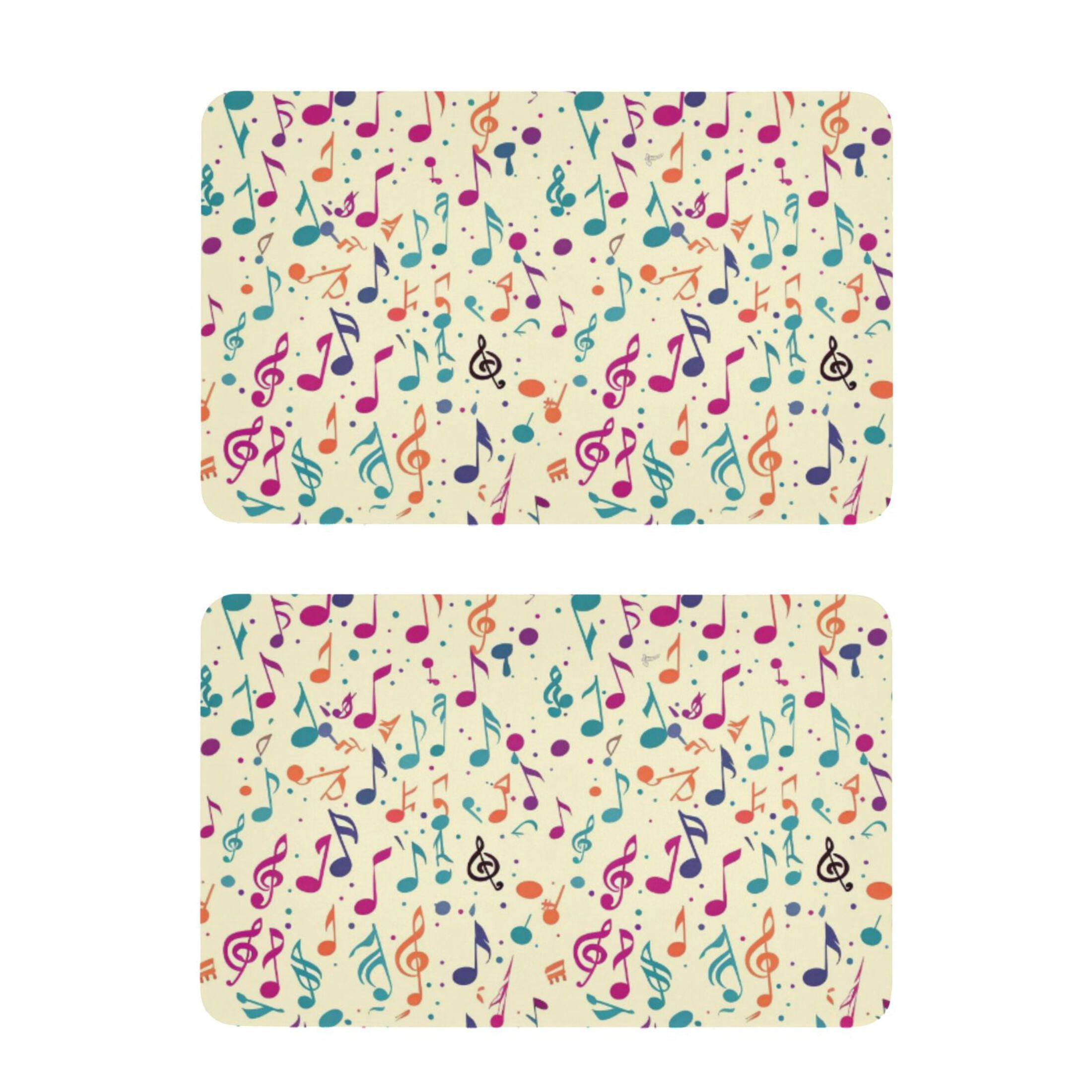 Colorful Music Notes Refrigerator Magnet Stickers Square Fridge ...