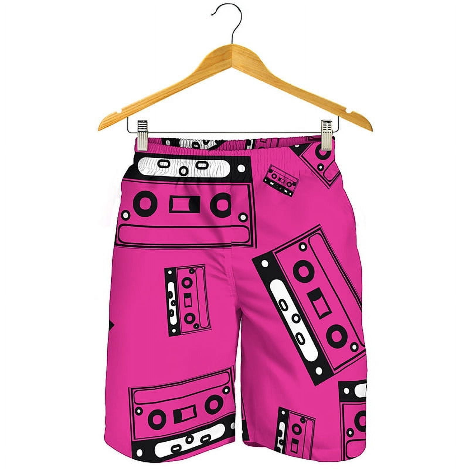 Colorful Music Tape Graphic Short Pants Men 3D Printed Beach Shorts ...