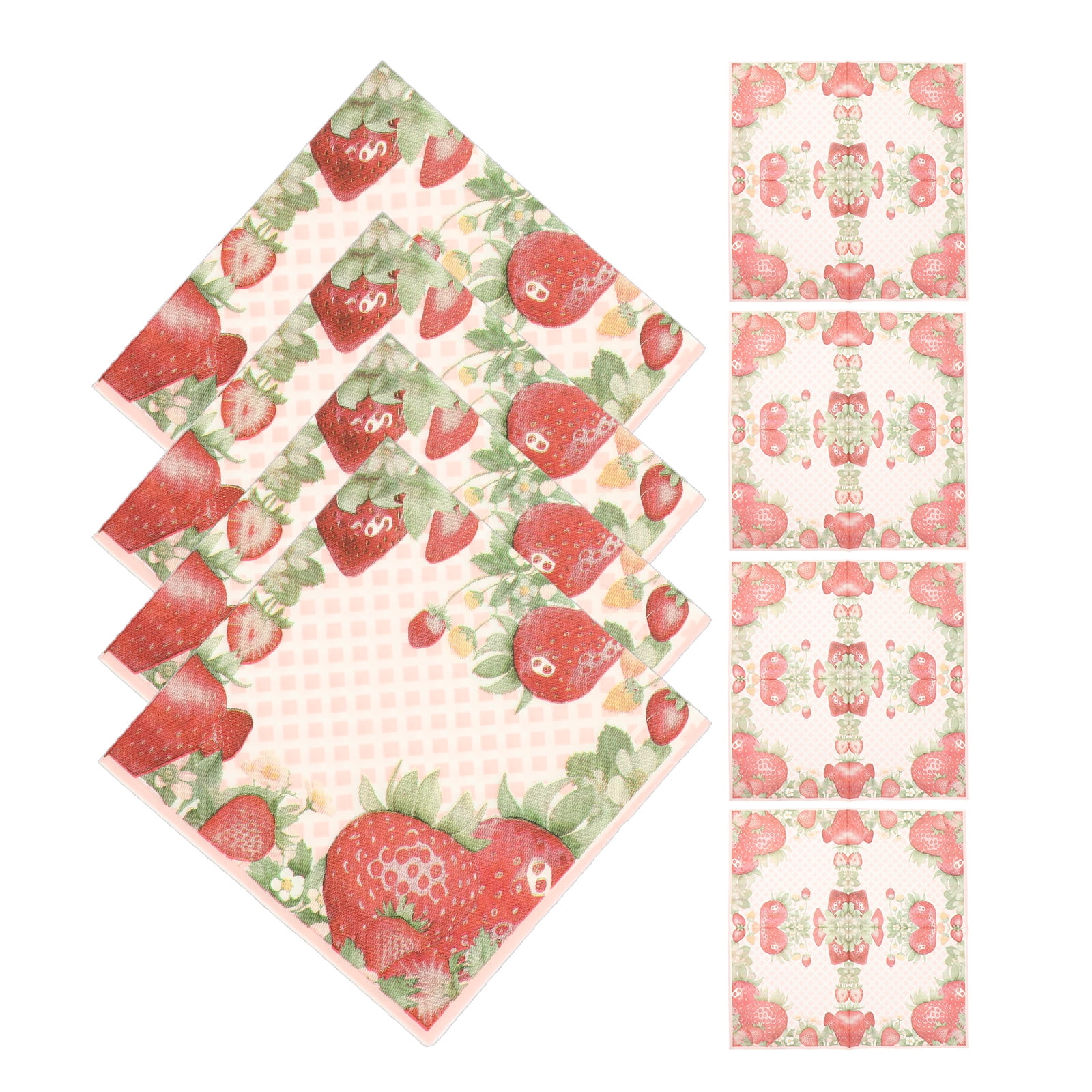 Colorful Napkins 20 Sheets Decorative Tissue Paper Tru Fru Strawberries ...
