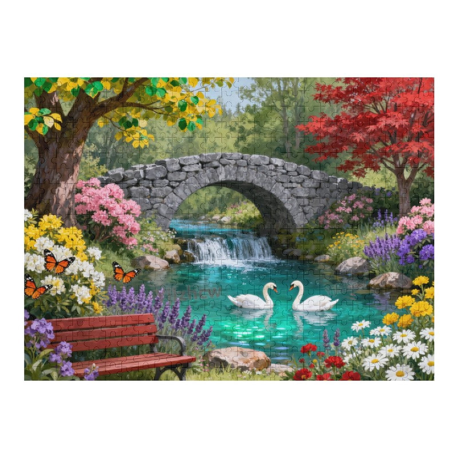 Colorful Nature Landscape Wooden Jigsaw Puzzle 1000 Pieces for Adults ...