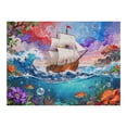 Colorful Nautical Ship Scene Wooden Jigsaw Puzzle 1000 Pieces for ...