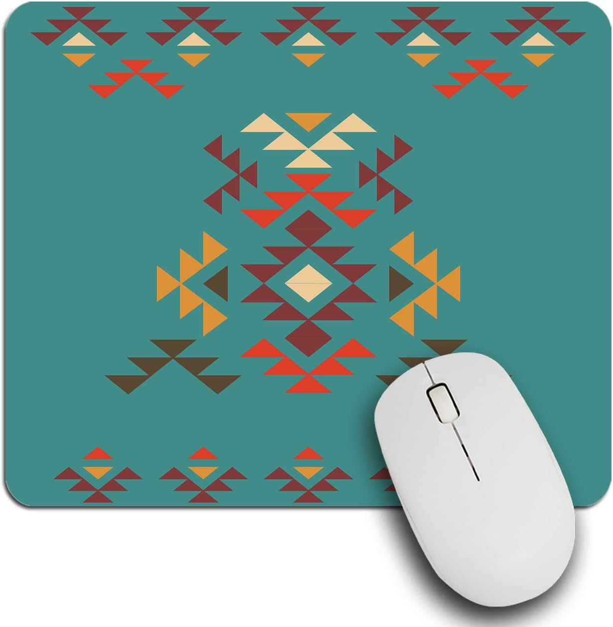 Colorful Navajo Style Mouse Pad Native American Southwest Green ...