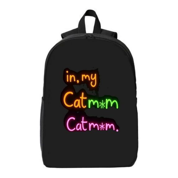 Colorful Neon Text Laptop Backpack - Fits 15 " Laptop & iPad Stylish ...