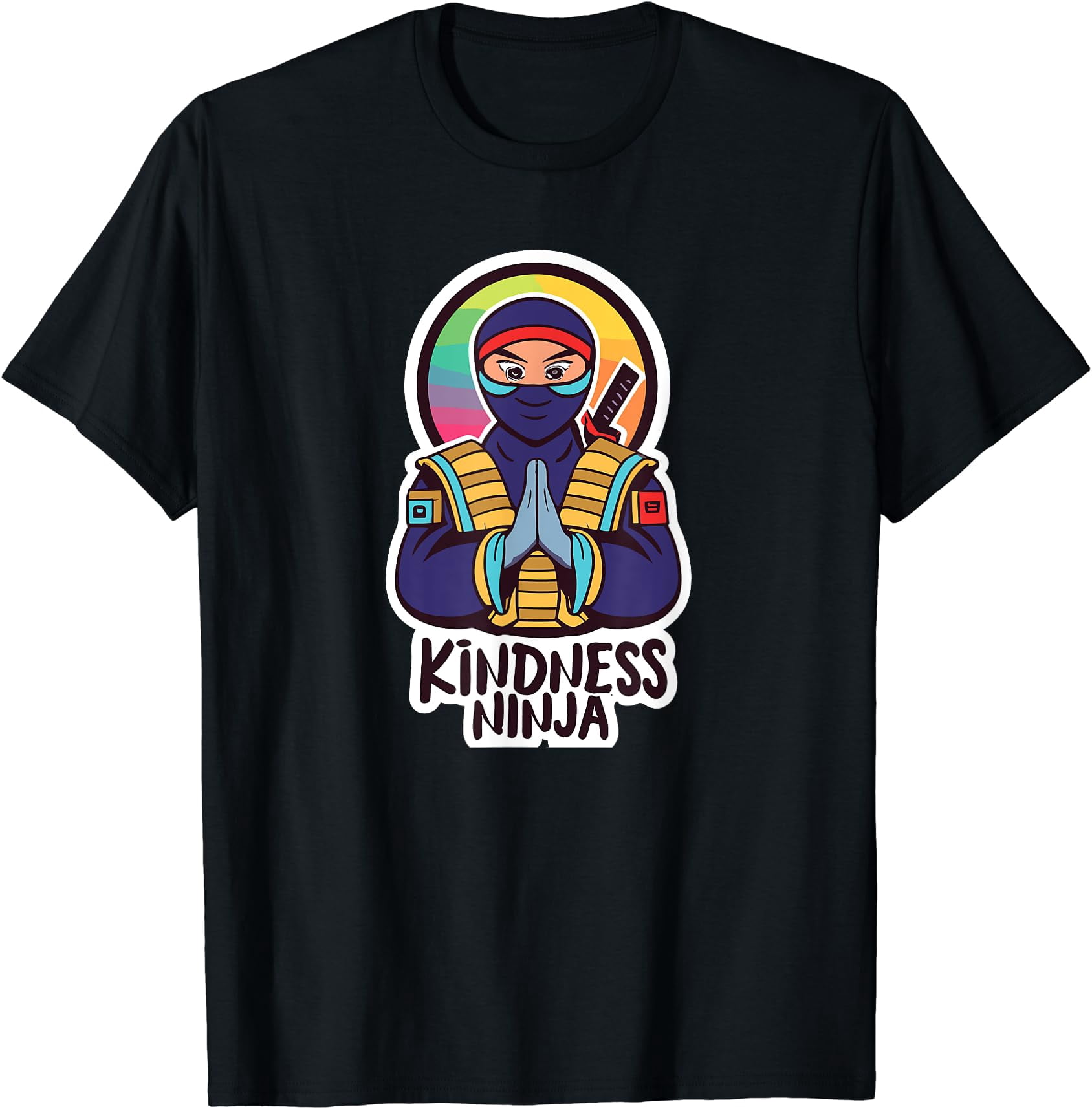 Colorful Ninja Design T-Shirt Promoting Kindness and Anti-Bullying ...