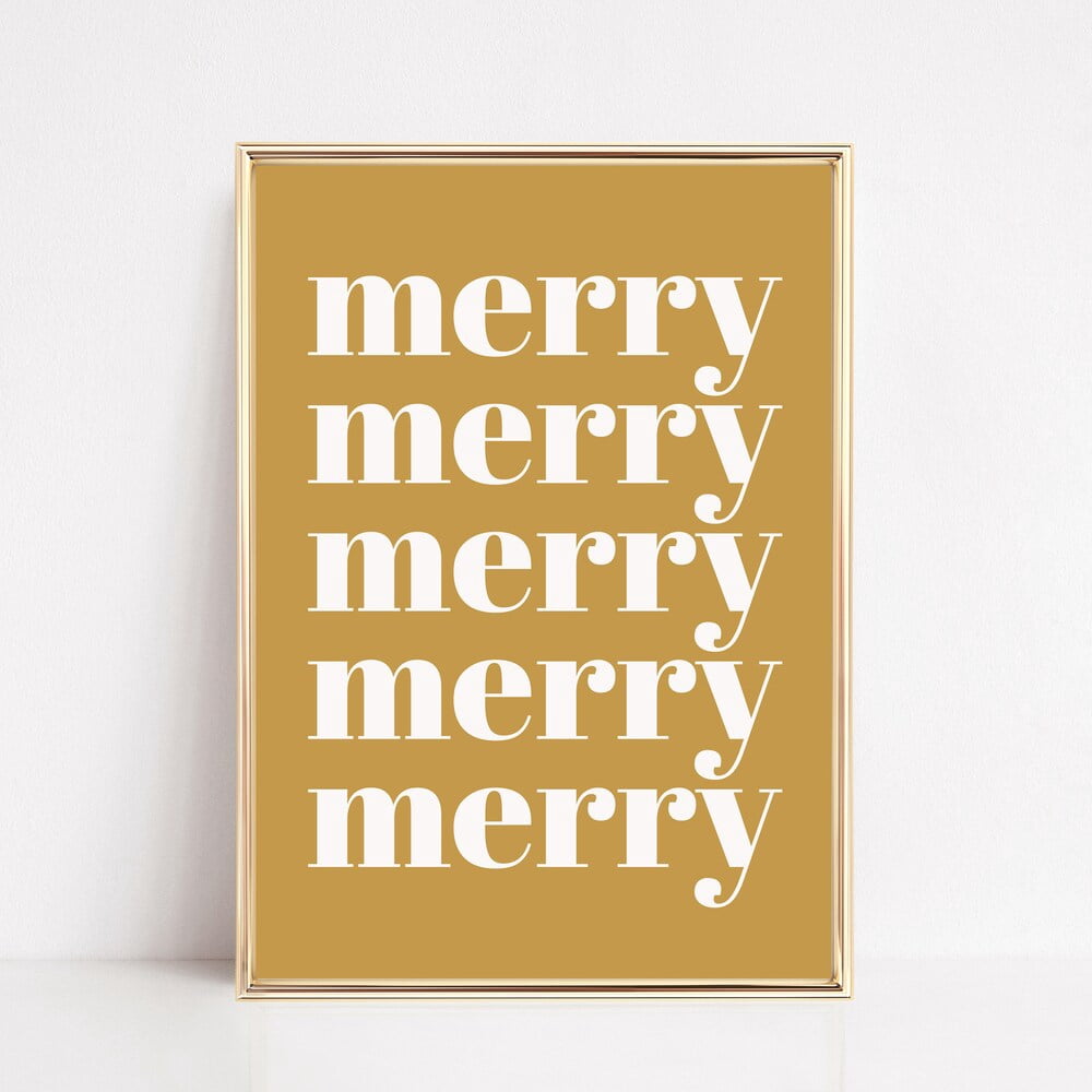 Colorful Noel Wall Art Print, Modern Festive Decor, Minimalist Noel ...
